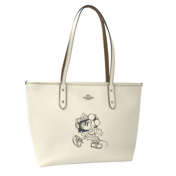 Coach | Bags | Coach Tote Bag Mouse Disney Collaboration F327 Leather ...